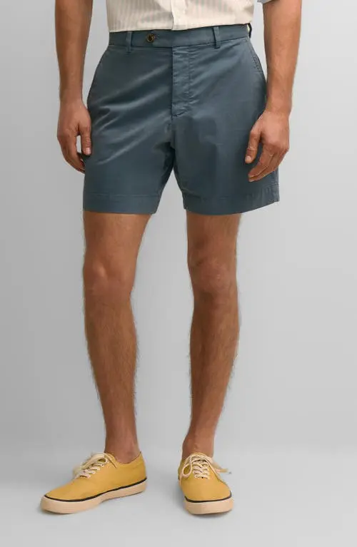 Brooks Brothers The Friday 7" Flat Front Chino Shorts - Indian Teal