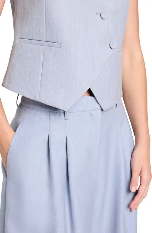 TWP Avery Wool Wide Leg Pants - Halogen Blue