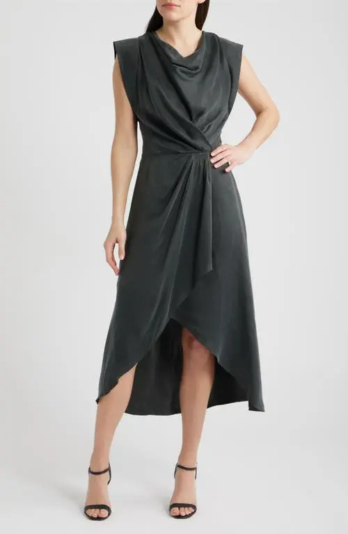Hugo Boss Dratty Draped Midi Dress
