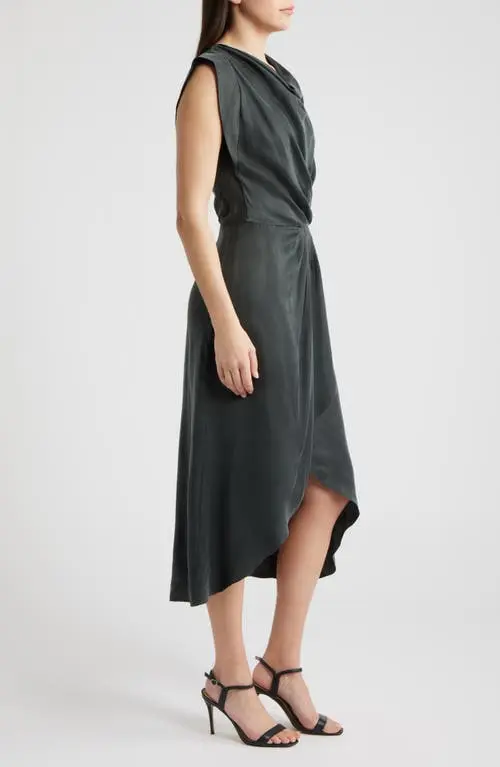 Hugo Boss Dratty Draped Midi Dress