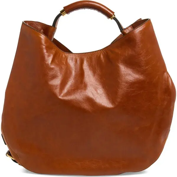 Moschino Handle Me Leather Hobo Bag - Hide 20a Od9
