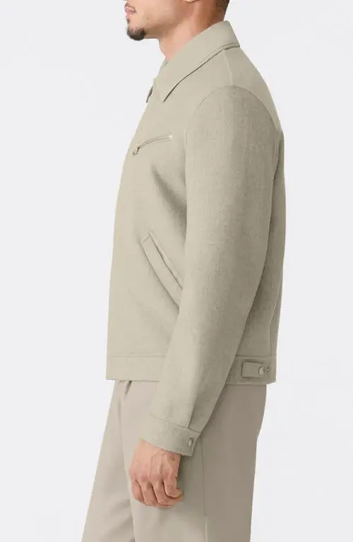 Mackage Hayes Herringbone Mixed Media Wool Jacket