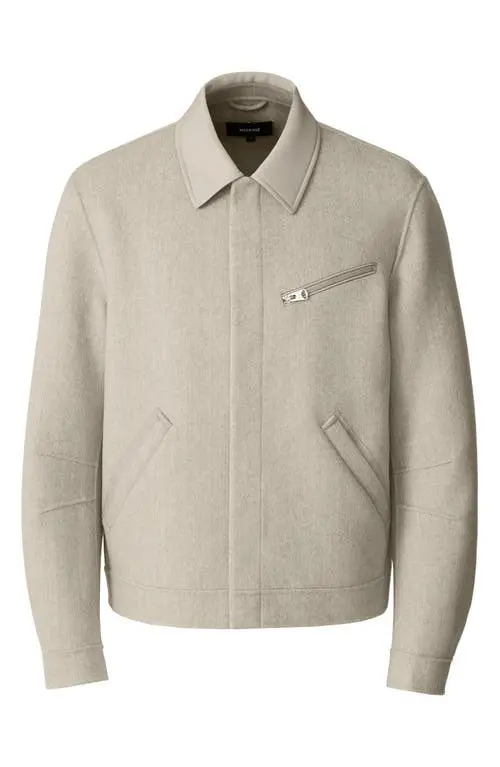 Mackage Hayes Herringbone Mixed Media Wool Jacket