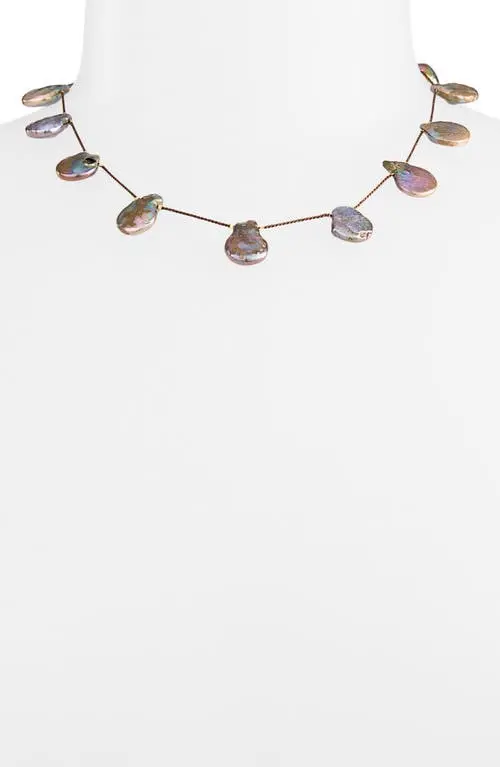 ISSHI Desnuda Freshwater Pearl Station Necklace - Space