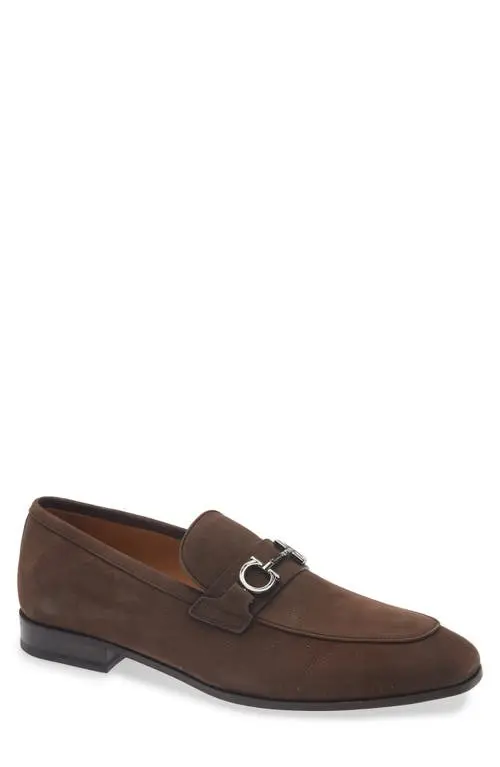 FERRAGAMO Balty Double Gancio Bit Loafer - Bark Moro Biscotto