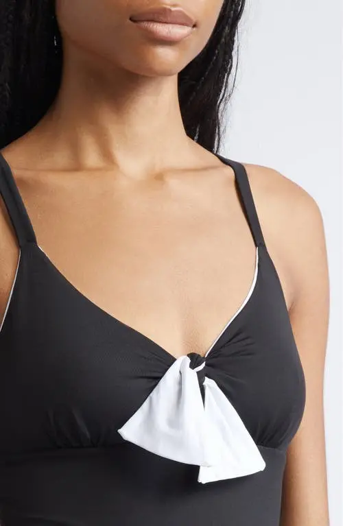 Max Mara Tie-front One-piece Swimsuit