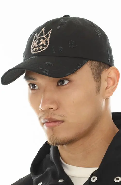 CULT OF INDIVIDUALITY Sequin Logo Distressed Baseball Cap