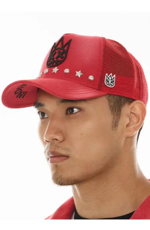 CULT OF INDIVIDUALITY Shimuchan Logo Studded Trucker Hat