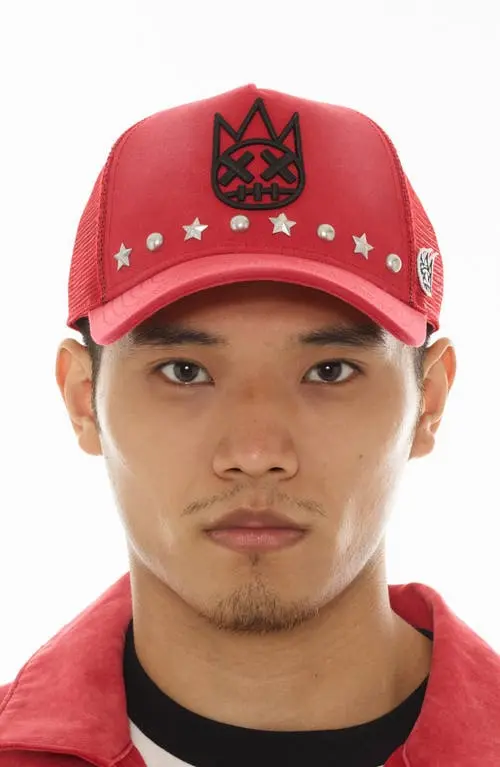 CULT OF INDIVIDUALITY Shimuchan Logo Studded Trucker Hat