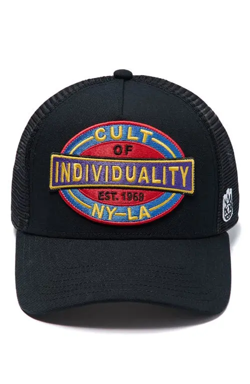 CULT OF INDIVIDUALITY Oversize Patch Trucker Hat