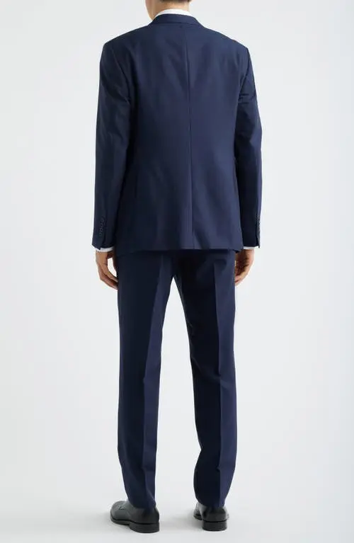 Emporio Armani Microcheck Virgin Wool Peak Lapel Suit