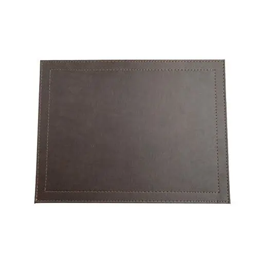 FRIELING Davanti Classic Luxe Placemats Set Of 6 - Brown Obsidian