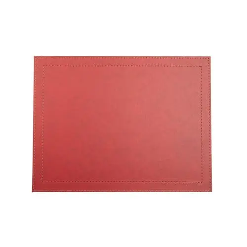 FRIELING Davanti Classic Luxe Placemats Set Of 6 - Ruby Red