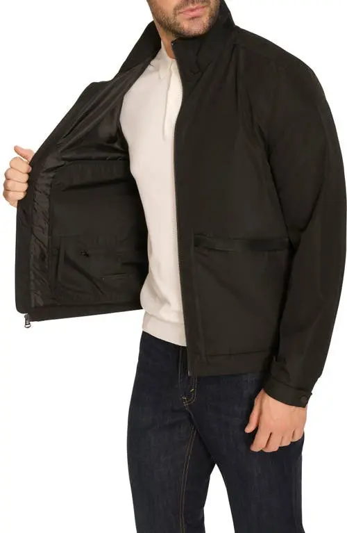 Cole Haan Packable Rain Jacket - Black