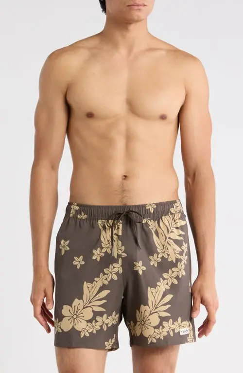 TENŌRE Printed Board Shorts - Bark