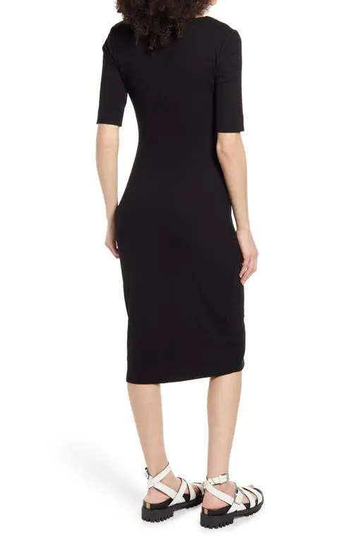 Bp. Cutout Rib Dress