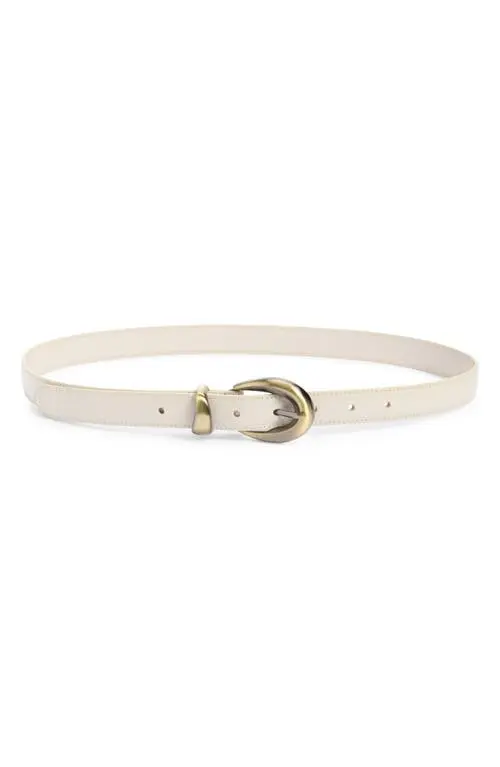 Treasure & Bond Maria Leather Belt - Ivory