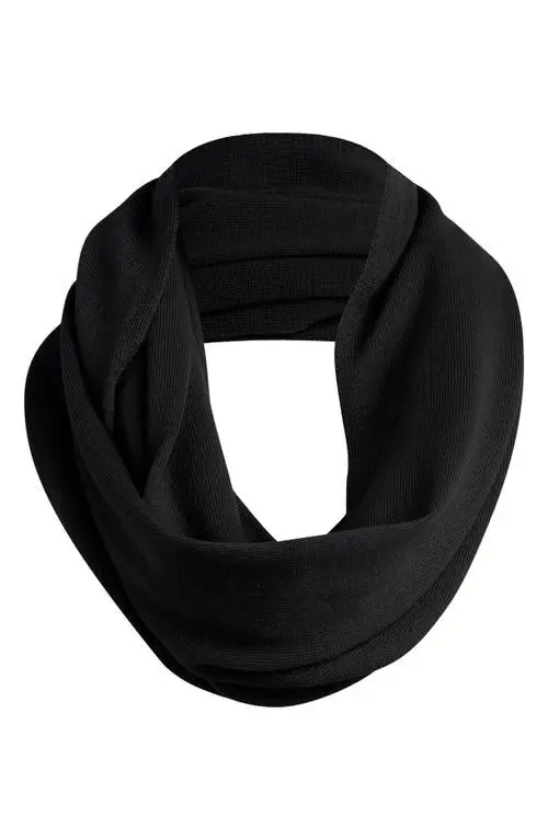 FAVORITE DAUGHTER The Lightweight Knit Wrap Scarf - Black