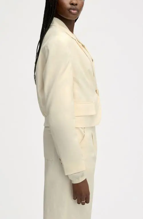 Sam Edelman Crop Blazer - Almond