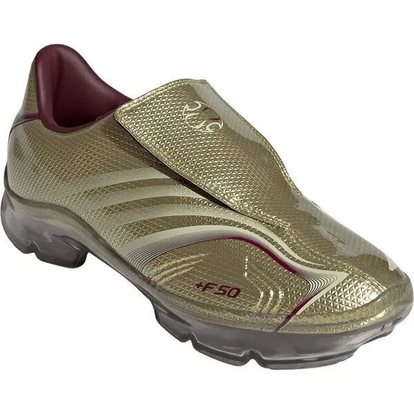 Adidas Adiframe F50 Running Sneakers - Gold/ice Gold/maroon
