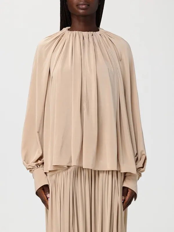 FERRAGAMO Draped High Neck Top