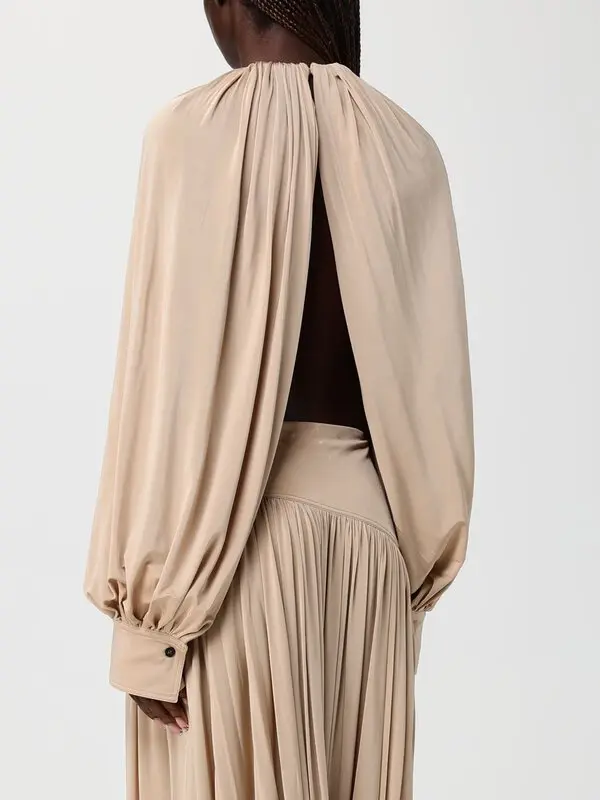 FERRAGAMO Draped High Neck Top
