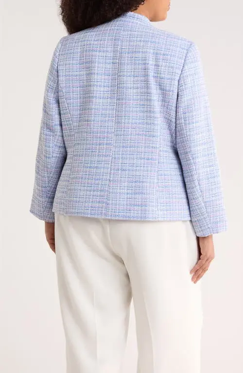 KASPER Stand Collar Tweed Jacket