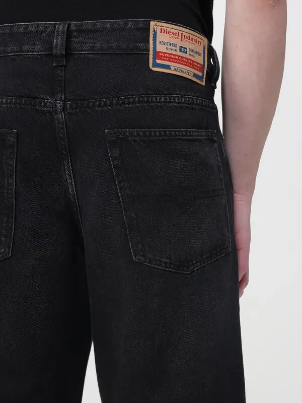 DIESEL® D-macro Wide Leg Jeans In Denim