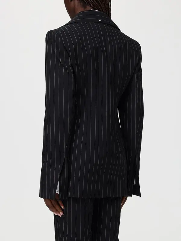 Sportmax Pinstriped Virgin Wool Blazer