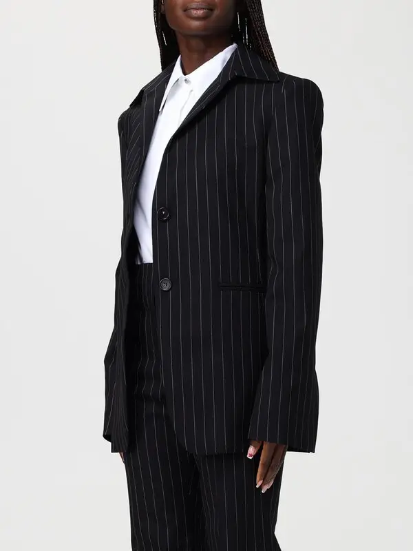 Sportmax Pinstriped Virgin Wool Blazer
