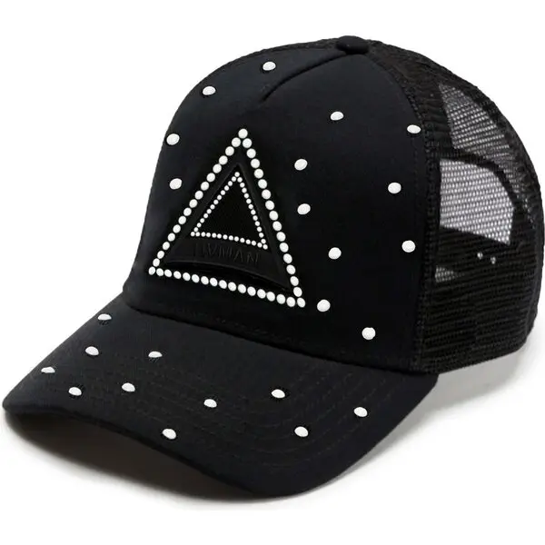 CULT OF INDIVIDUALITY Triangle Logo Trucker Hat - Black