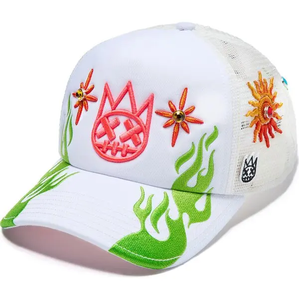 CULT OF INDIVIDUALITY Shimuchan Logo Trucker Hat - Winter White