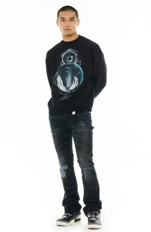 CULT OF INDIVIDUALITY Cotton Fleece Graphic Sweatshirt