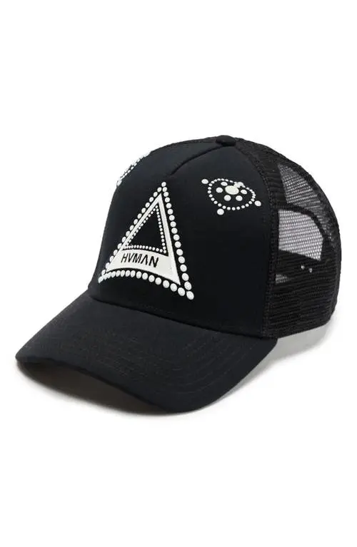 CULT OF INDIVIDUALITY Triangle Logo Snapback Trucker Hat - Black