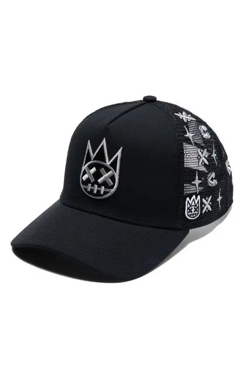 CULT OF INDIVIDUALITY Shimuchan Logo Embroidered Trucker Hat - Black