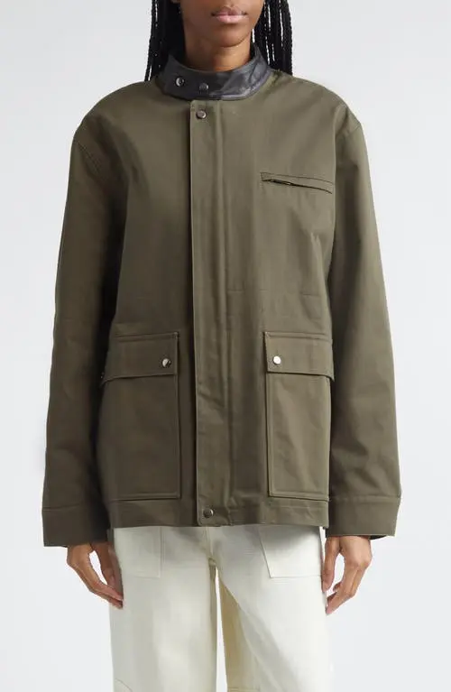 WALES BONNER Vision Cotton Field Jacket - Olive/black