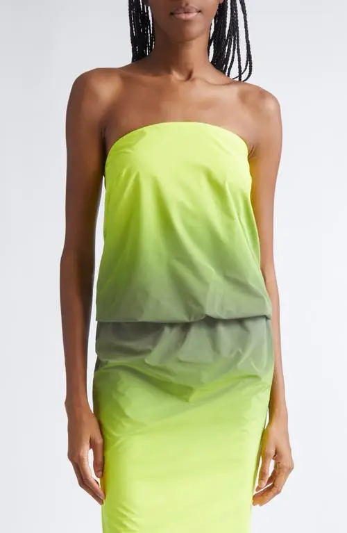 Alexander Wang Gradient Reflective Strapless Bubble Top