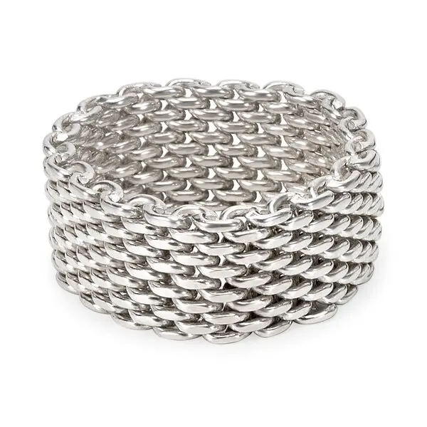 Tiffany & Co. Sterling Silver Somerset Mesh Ring