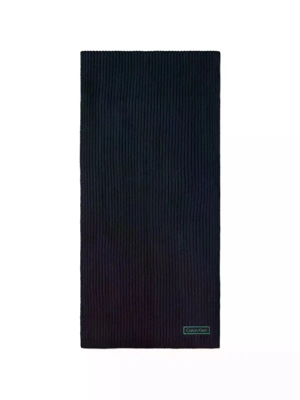 Calvin Klein Ribbed Scarf - Blue