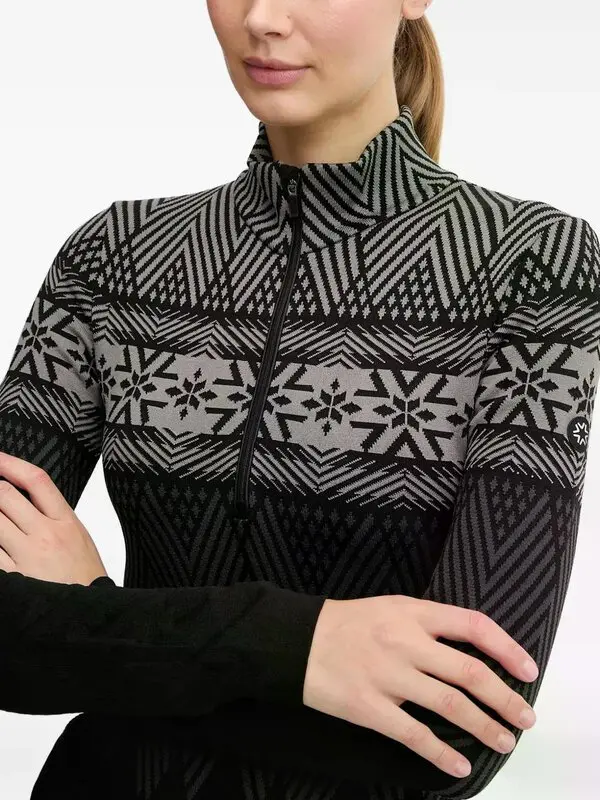 NEWLAND Graphic-pattern Zip Skiwear