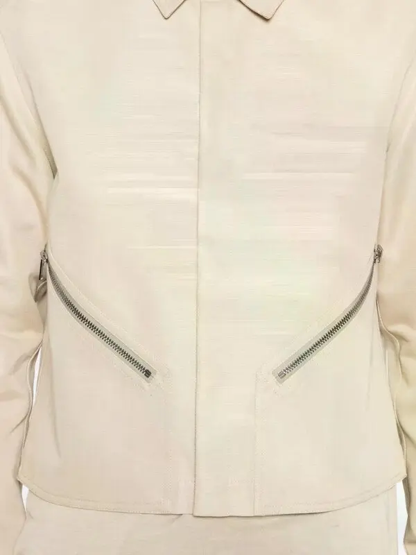 Rick Owens Zip Jacket - Neutrals