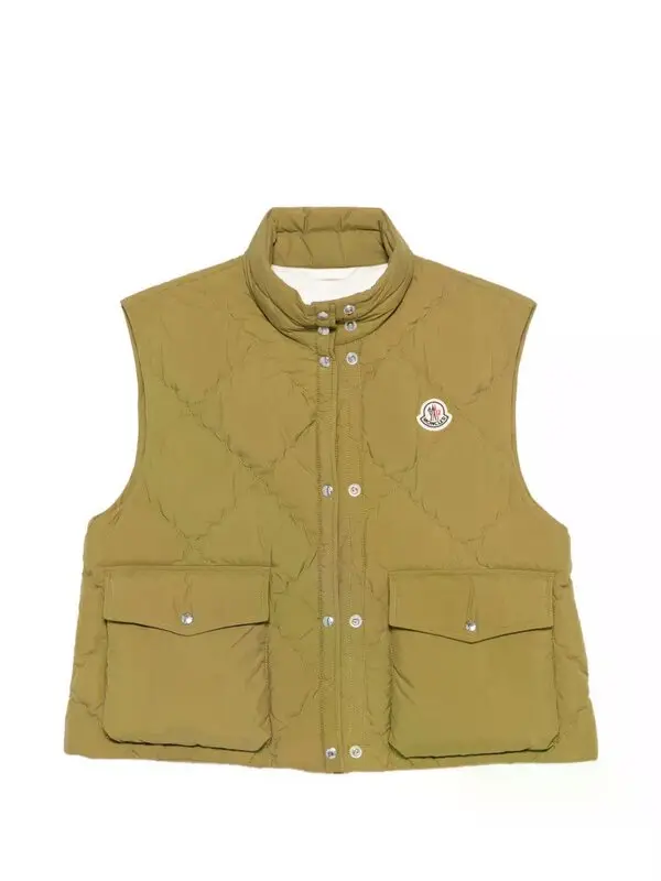 Moncler Biois Quilted Pocket Gilet - Green