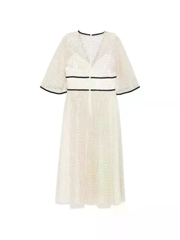 Elie Saab Embellished V-neck Dress