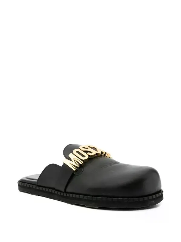 Moschino Leather Mules