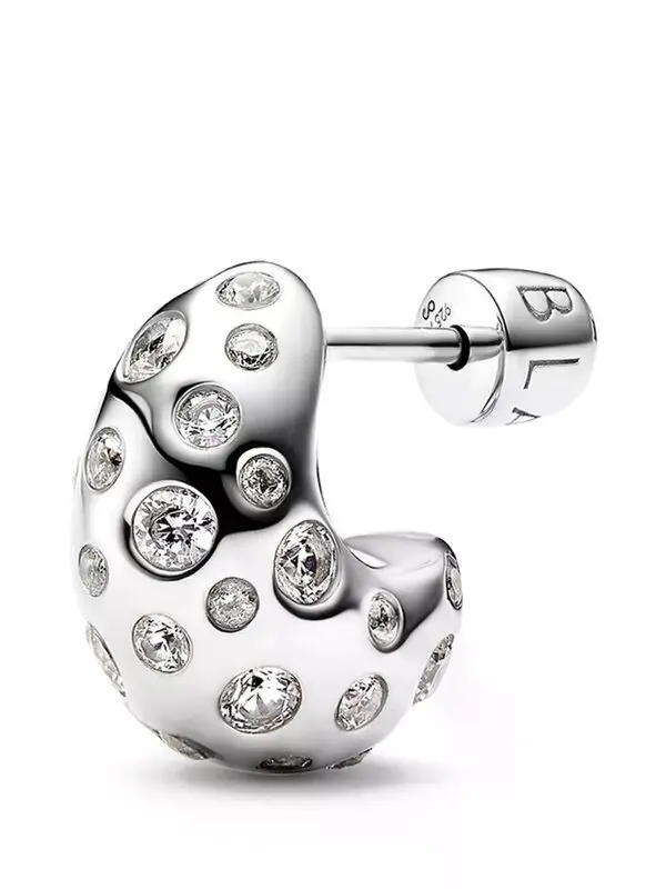 MARIA BLACK Tryvann Popcorn Earrings - Silver