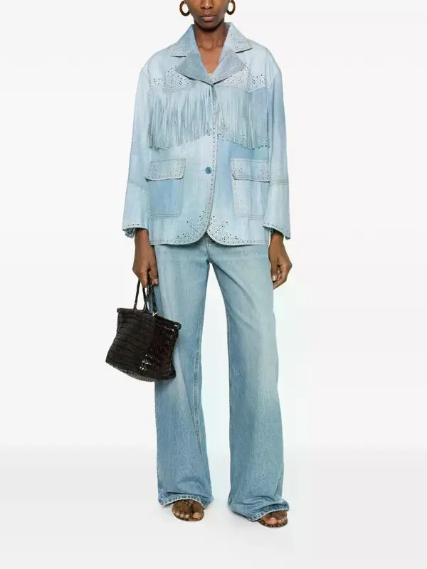 Ermanno Scervino Fringed Laser-cut Jacket
