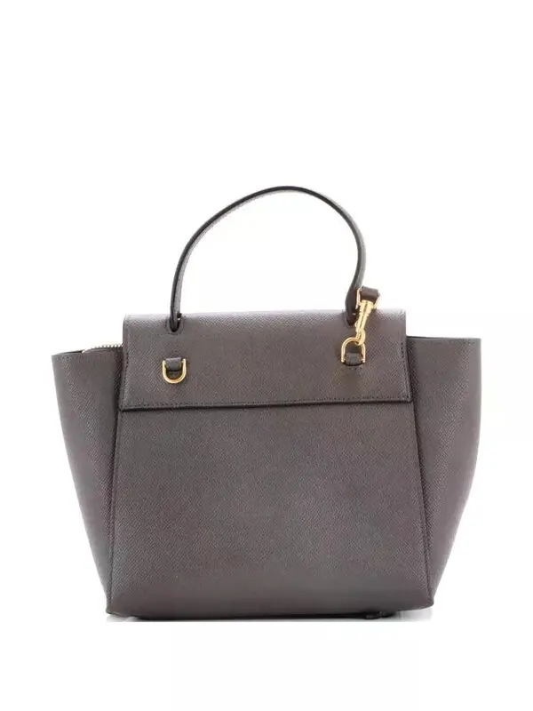 Celine Belt Bag Textured Leather Nano Shoulder Bag - Grey