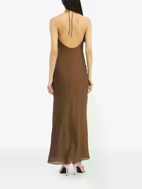 ROTATE BY BIRGER CHRISTENSEN Halterneck Maxi Dress