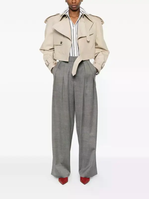 THE FRANKIE SHOP Pleated Straight Trousers
