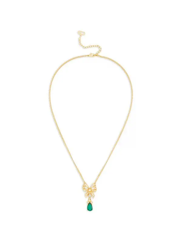 Dior 1980s Bow-pendant Necklace - Gold